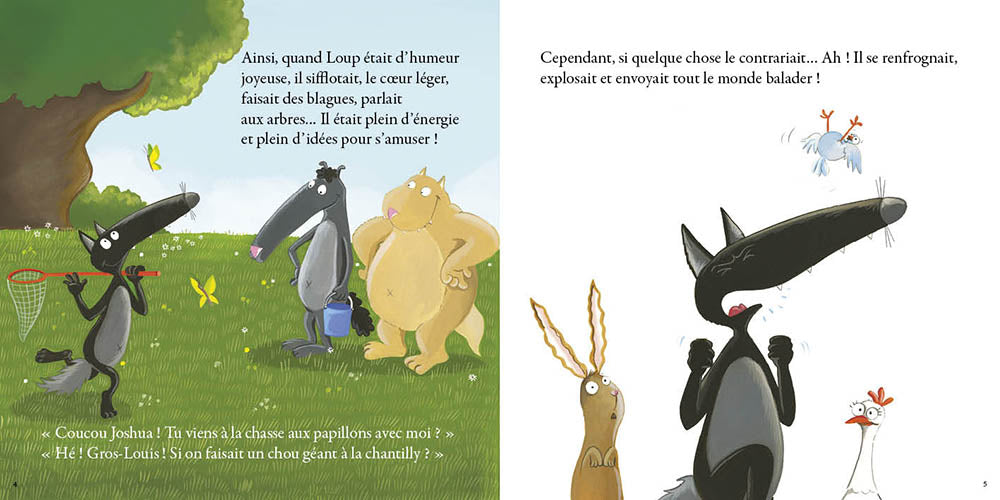 Le Loup qui apprivoisait ses émotions. Grand format – Karusel