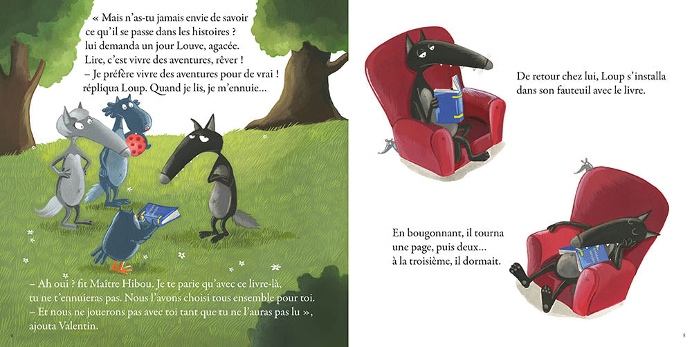 Le Loup qui n'aimait pas lire. Grand format – Karusel
